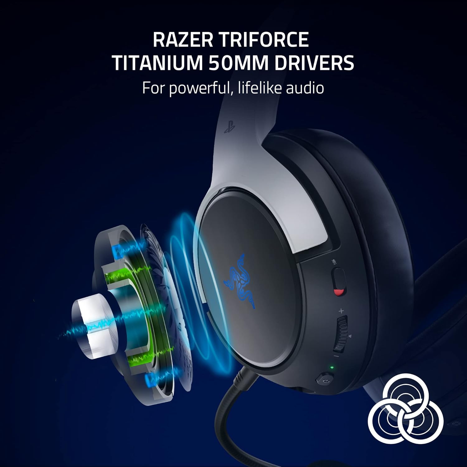 Razer Kaira Pro Hyperspeed For Playstation אוזניות גיימינג אלחוטיותחנות